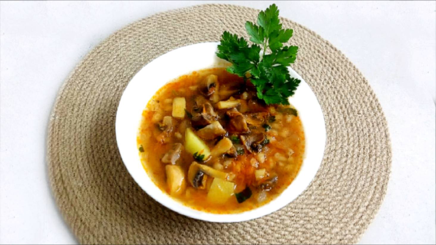 ГРИБНОЙ суп с ПЕРЛОВКОЙ, вкусный и полезный! ВЕГЕТАРИАНСКОЕ БЛЮДО!