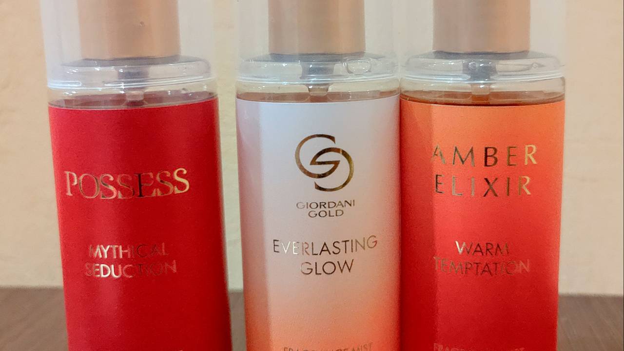 НОВЫЕ ПАРФЮМИРОВАННЫЕ СПРЕИ ORIFLAME POSSESS, GIORDANI GOLD, AMBER ELIXIR