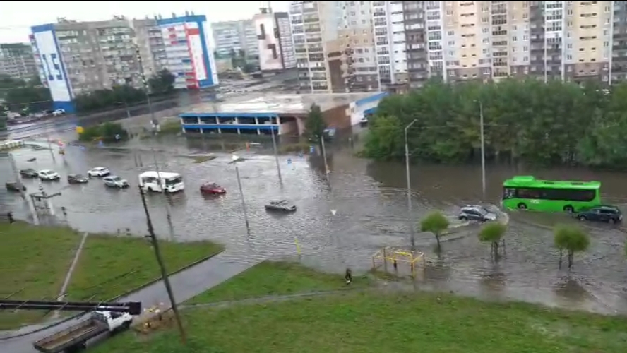 Потоп в заозёрном 25 июля Курган