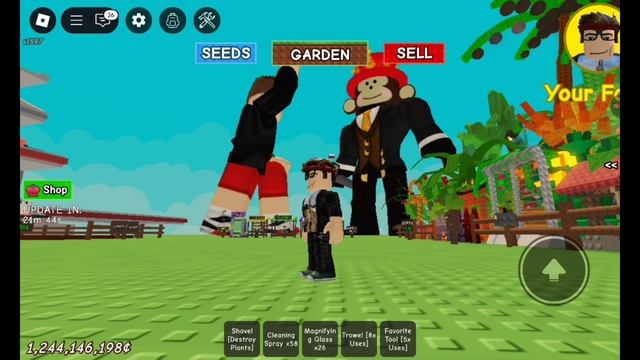 Вышло обновление в игре вырасти сад в роблоксе