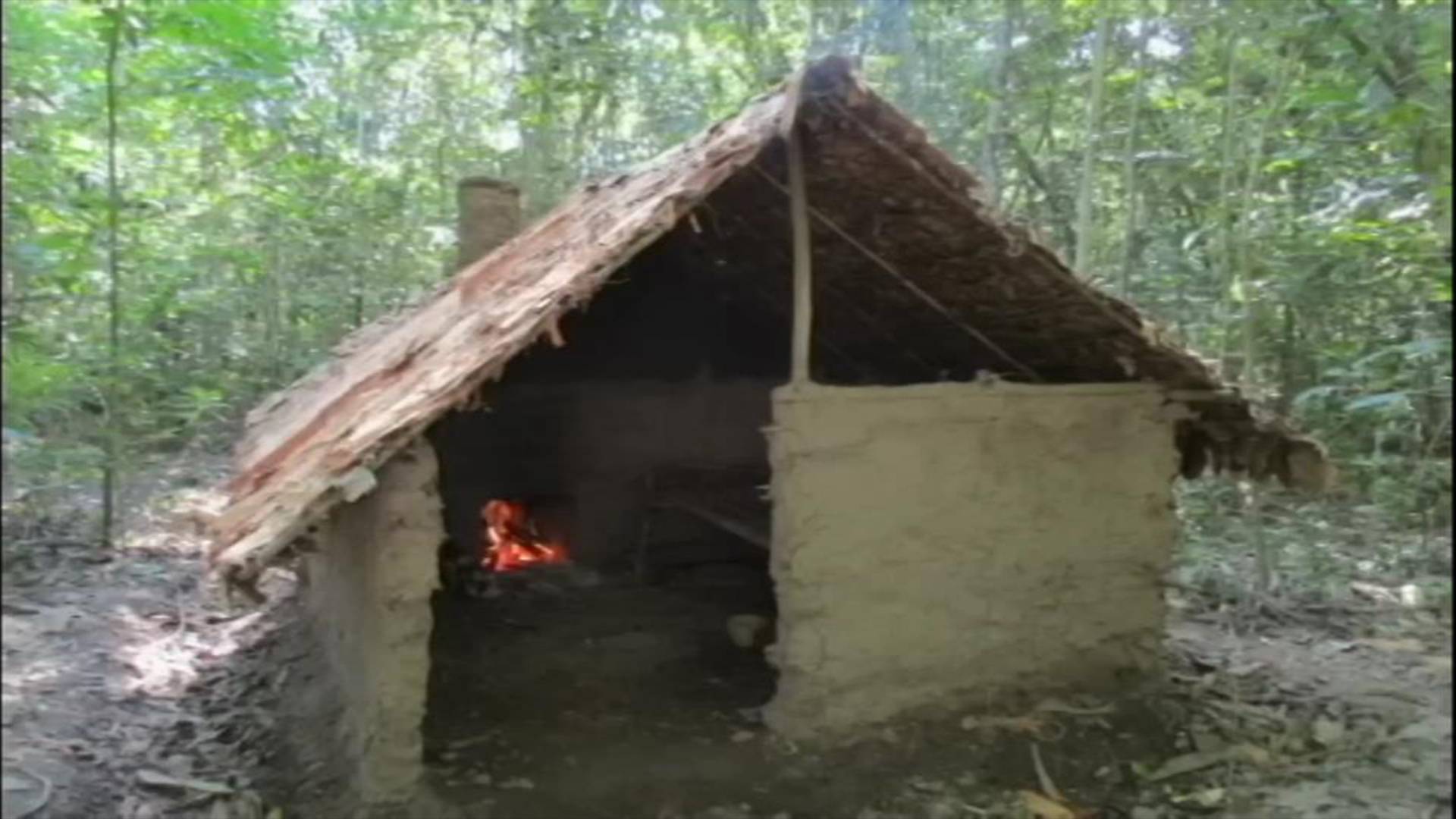Хижина из плетня и мазанки / Выживание