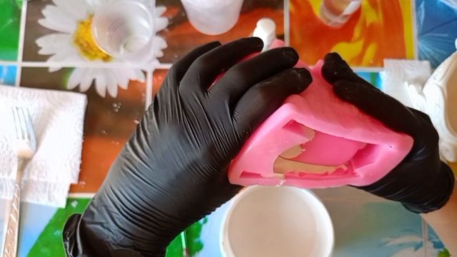 Зимние сани из гипса: мастер-класс по заливке.mp4