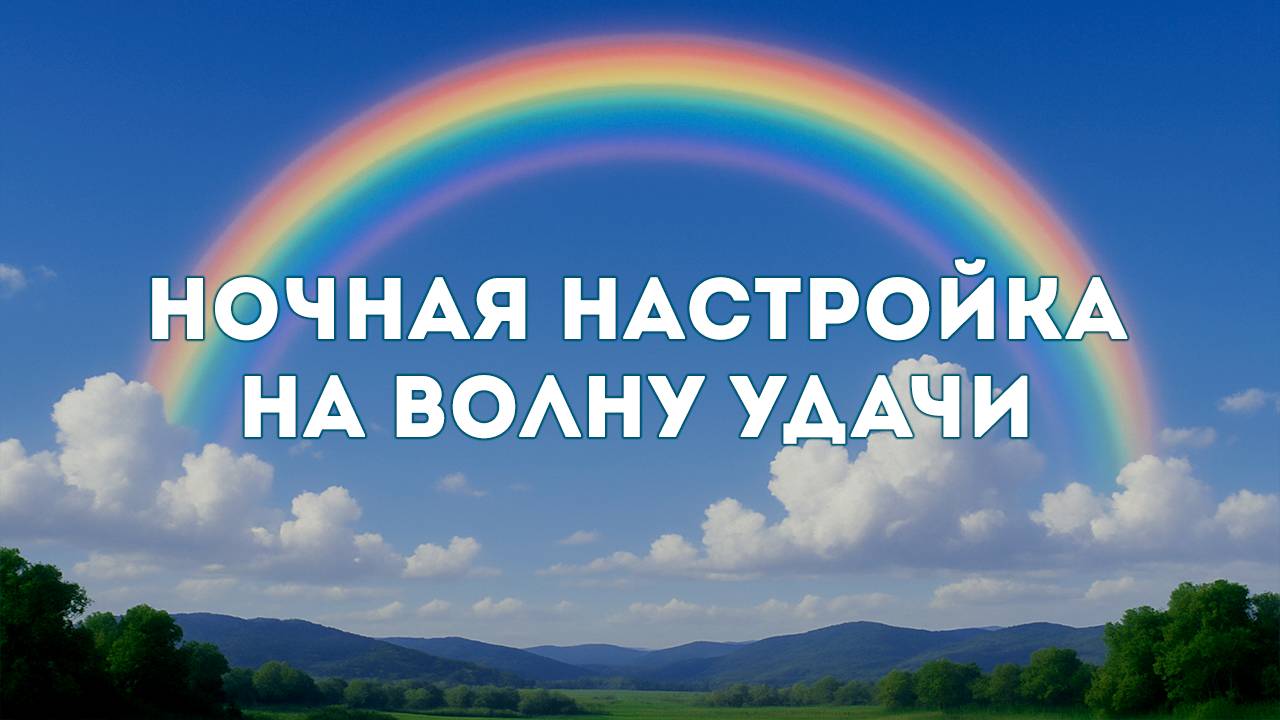 Ночная настройка на волну удачи. Релакс
