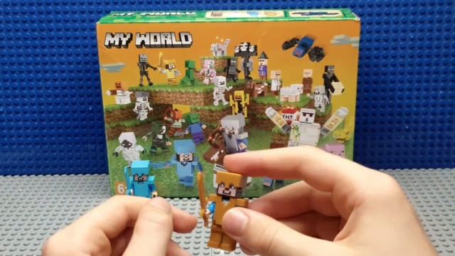 Обзор на Лего минифигурки по майнкрафт! 1 часть.