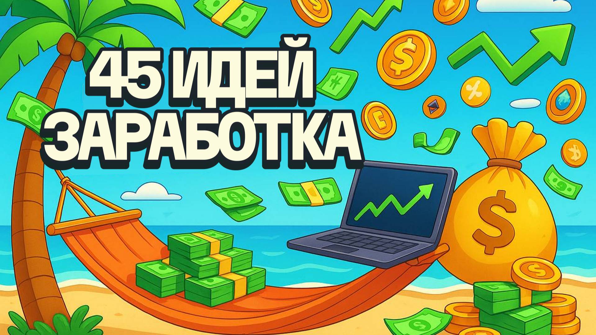 Хватит Пахать! 45 Идей! Как Зарабатывать лёжа на диване?