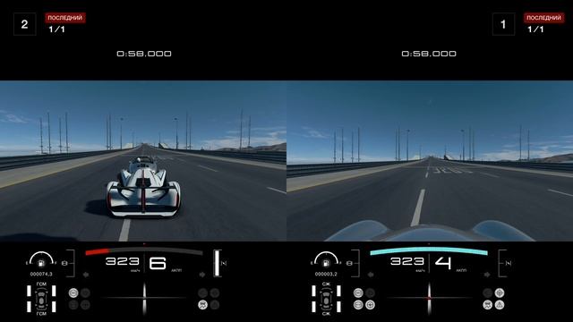 Gran Turismo Sport - Mazda LM55 Vision Gran Turismo GR.1 разгоняет до 354 км/ч Porsche 356A .mp4