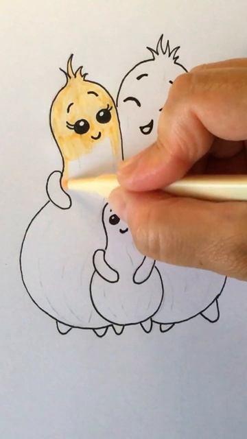 Арахисовая семья | Забавный рисунок