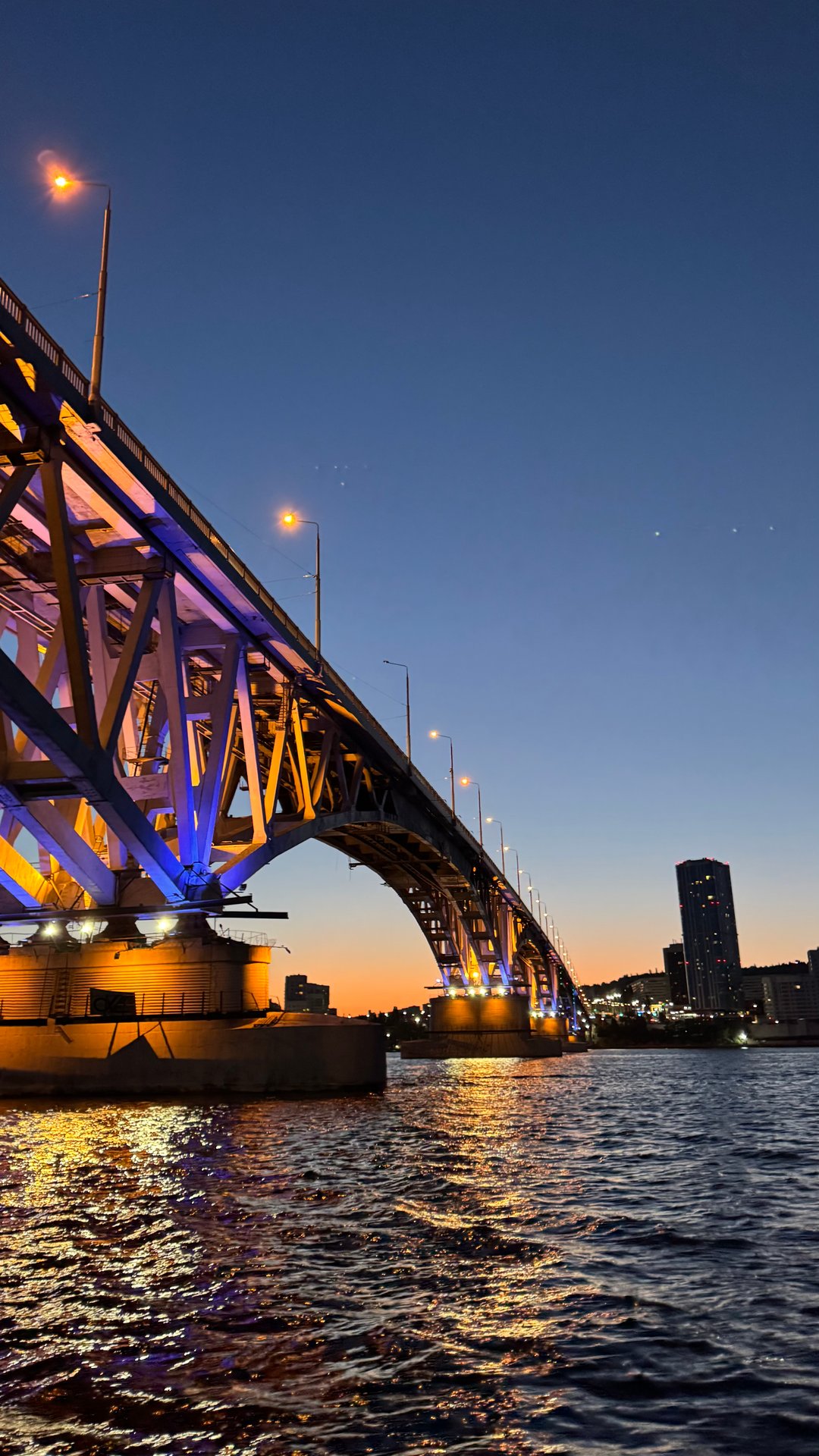 Саратов. Мост. Ночь. Волга