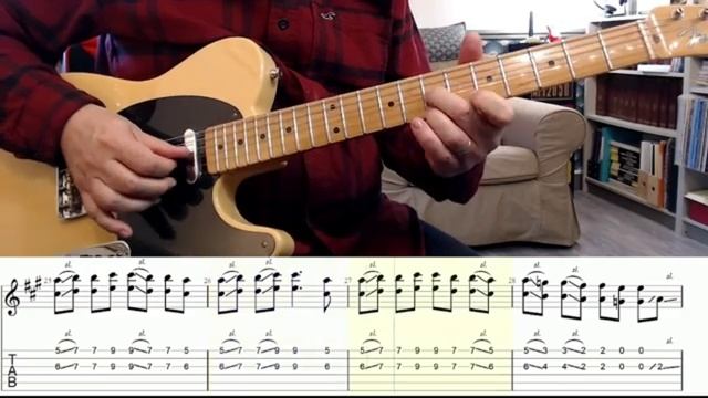 Country Blues in A(guitar cover,tab,backing track)