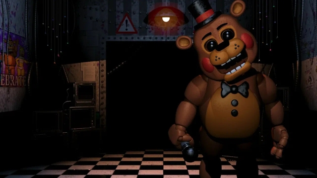 прохожу вторую ночь пять  с мишкой Фредди