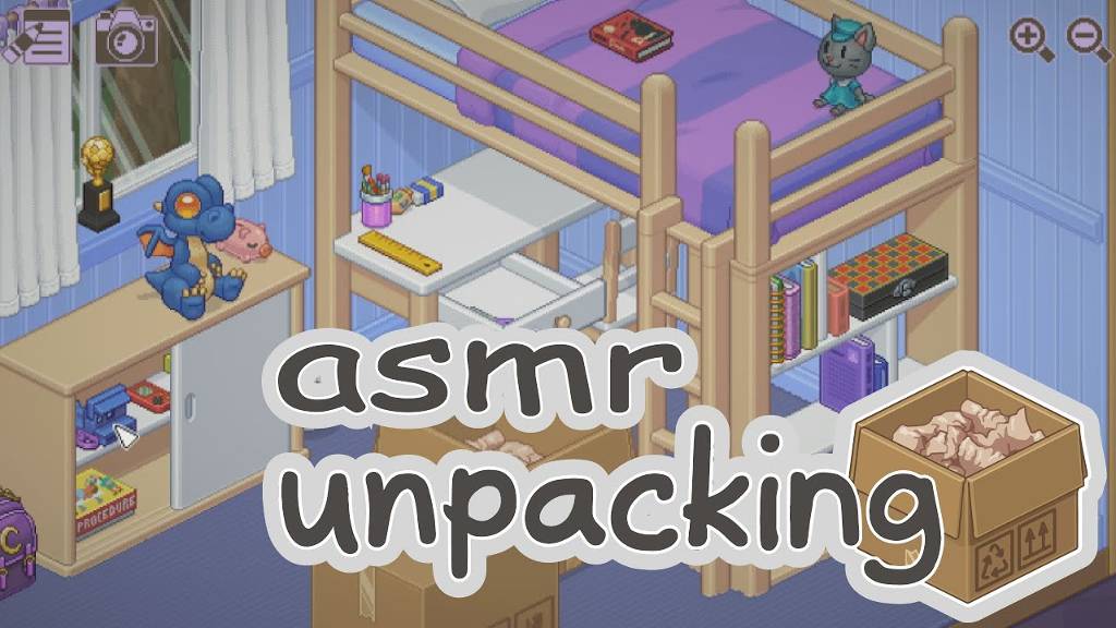 • АСМР • Играем в игру Unpacking #1 • Распаковываем вещи • Шепот и жвачка для ваших мурашек •