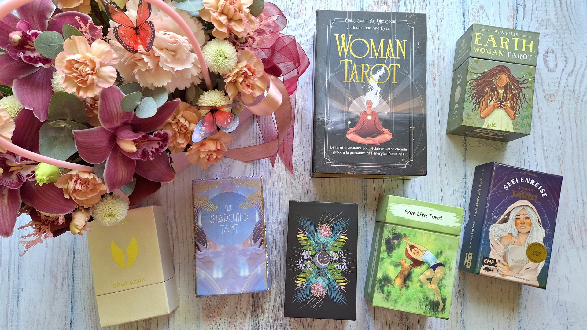 Обзор ЖЕНСКИЕ 👸🏼🌿 колоды Таро и Оракулы