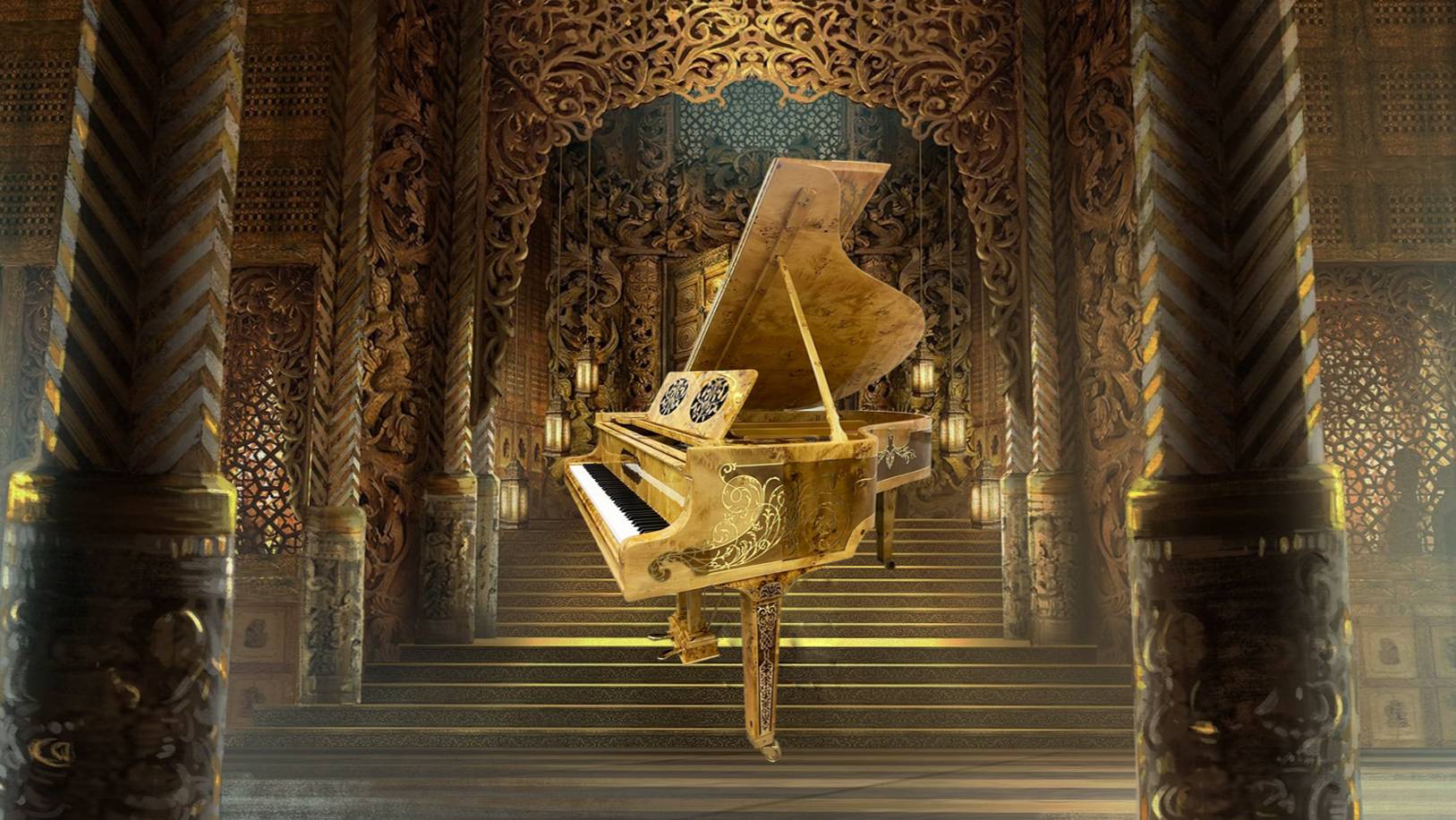 Золотой рояль Steinway & Sons О-180 Princesse Rêve