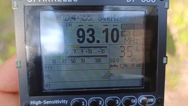 [Tropo] 93.1  h  YleX	(Fiskars/Raasepori-Fiskari)(Finland)(Uusimaa)~378km  257°  190 m  3 kW (ERP)