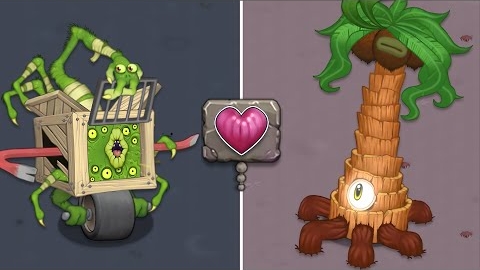 Новые МОНСТРЫ -  РЕДКАЯ ПЛЕВАСКА И РЕДКИЙ  ПАЛЬМУГ ВСЕ ПЕСНИ И АНИМАЦИИ (My Singing Monsters)