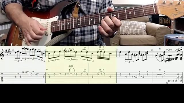 Agressive Backbeat Texas Shuffle inE(guitar cover,tab,backing track)