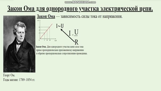 Закон Ома.
