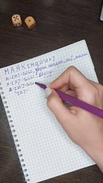 Как сделать звуко-буквенный разбор слова МАЯК