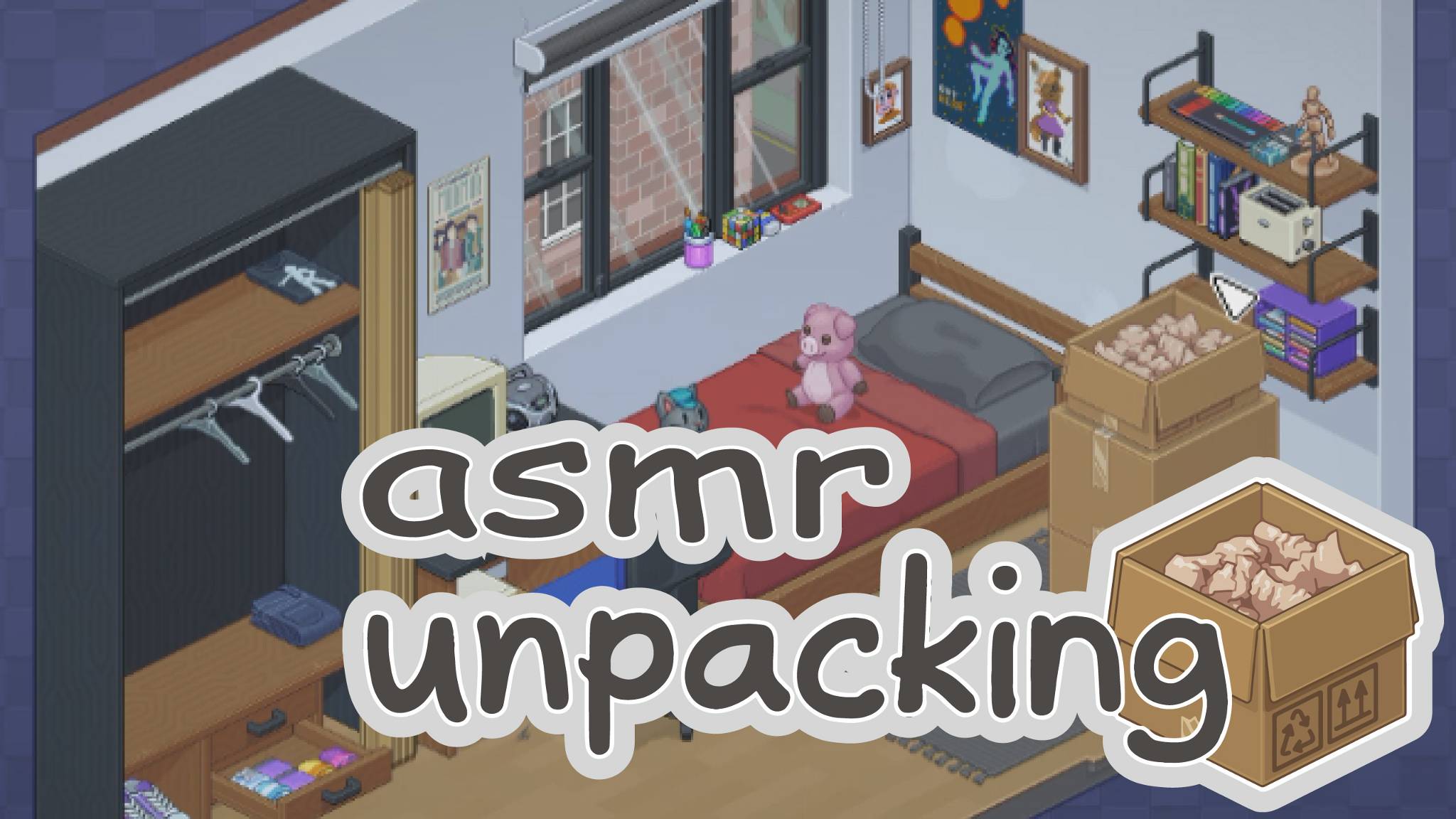 • АСМР • Играем в игру Unpacking #2 • Распаковываем вещи • Шепот и жвачка для ваших мурашек •