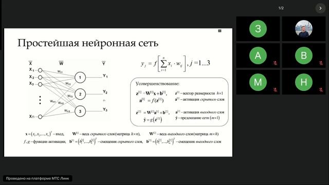 Дроботов Е.Ю. Лекция 1 «Feedforward Neural Networks (FNN) и их обучение»