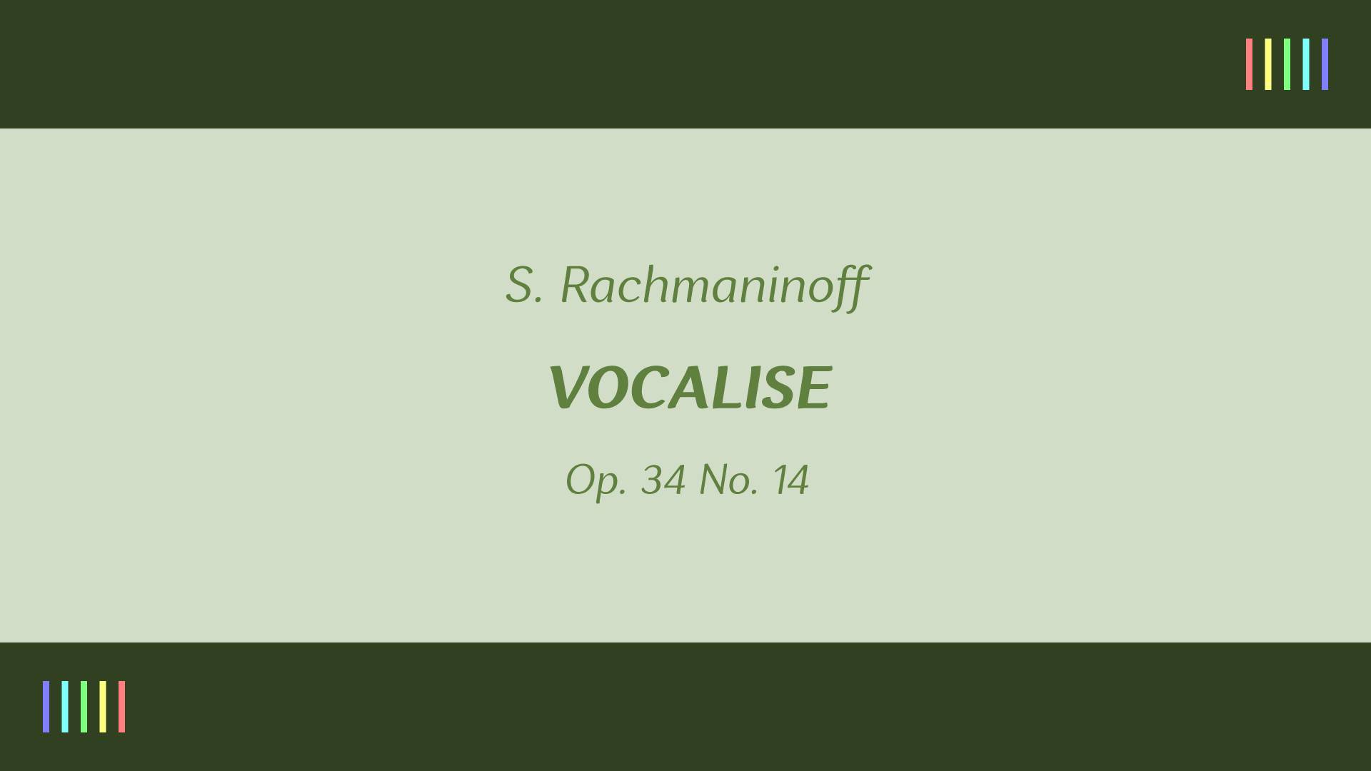 Saint Louis Symphony Orchestra — Vocalise (Rachmaninoff)