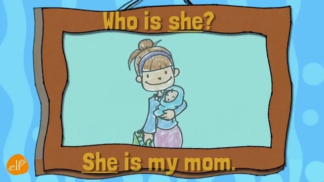 08. My Family Vocabulary For Kids _ Pronouns and Contractions _ ELF Learning-(720p)