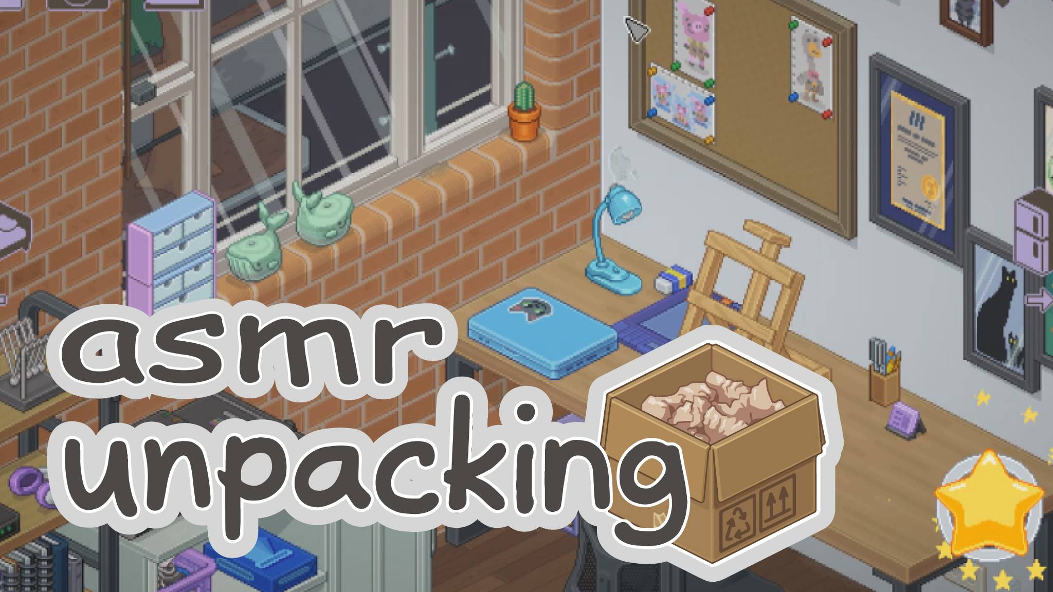 • АСМР • Играем в игру Unpacking #10 • Распаковываем вещи • Шепот и жвачка для ваших мурашек •