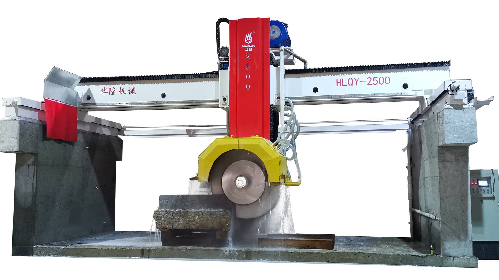 Мостовая пили по камню с ЧПУ HLYQ-2500 #РезкаКамня#СтанкиСНГ#ЧПУдляКамня#ОбработкаГранита#Керамик