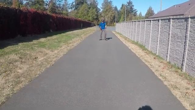 Use the athletic stance to improve your skate roller skiing