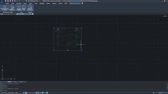 Единая команда CLIP для подрезки в ZWCAD 2021