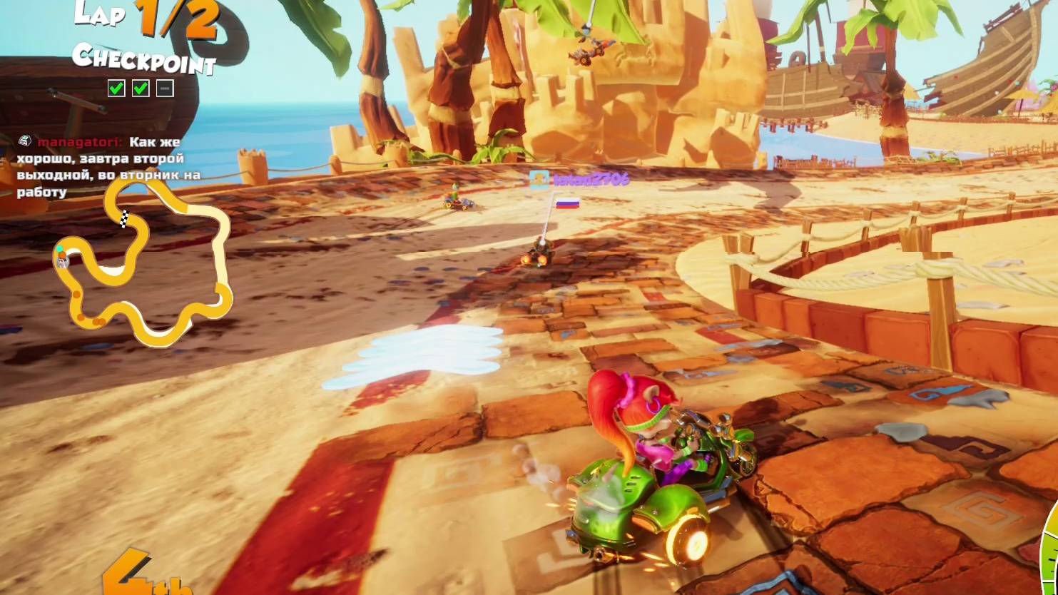 The Karters 2: настолько зашло что решили ещё погонять разные режимы. Есть гонка на выбывание