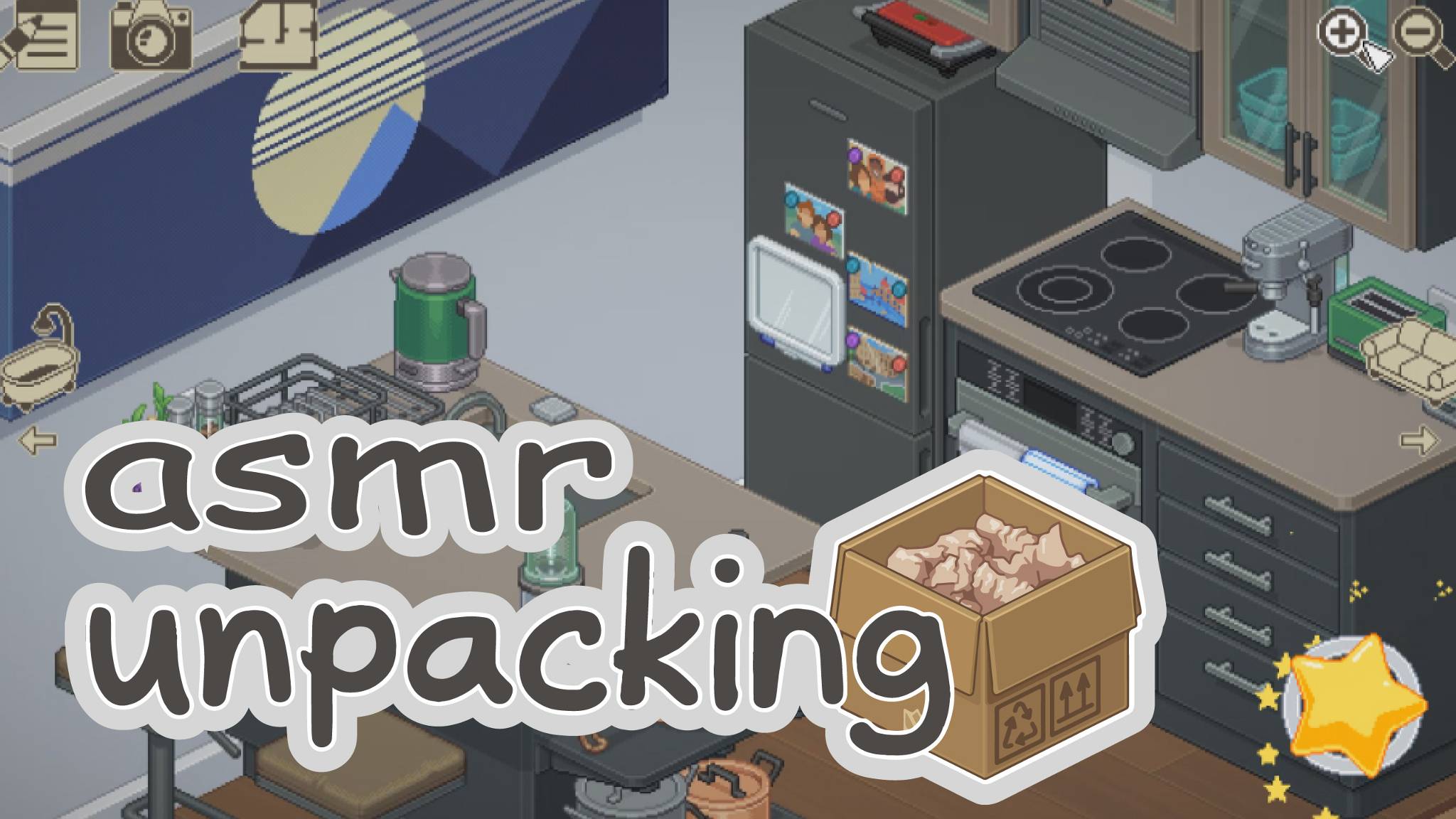 • АСМР • Играем в игру Unpacking #8 • Распаковываем вещи • Шепот и жвачка для ваших мурашек •