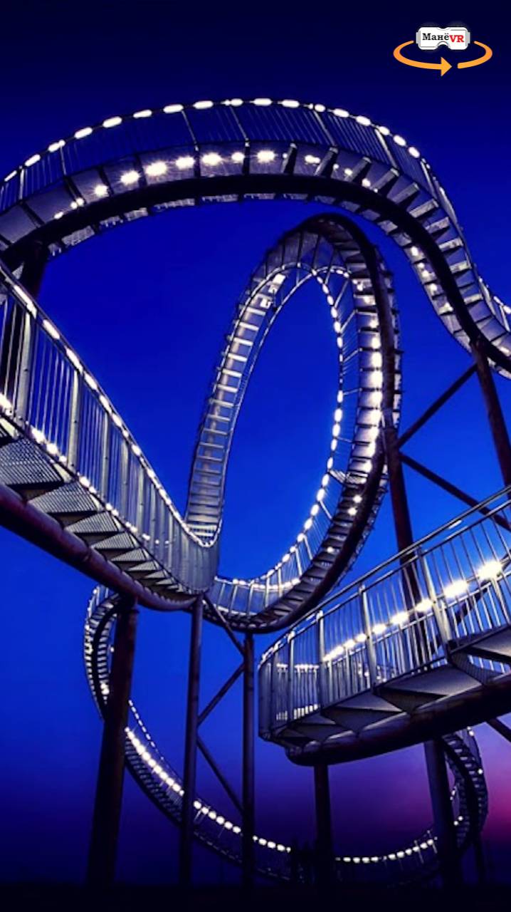 Американские горки. Тест проверь внимательность. Сложное задание. Найди отличия.