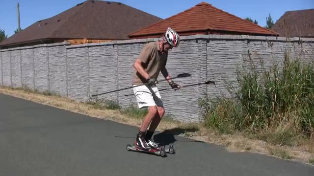 Getting started with skating on roller skis