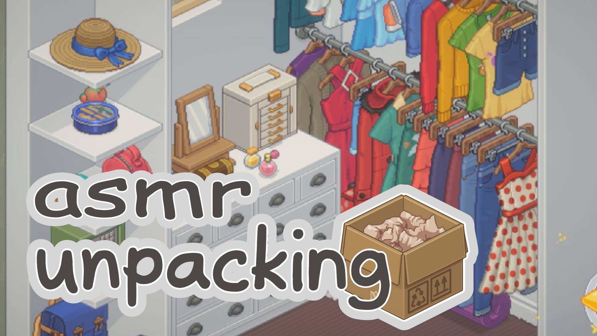 • АСМР • Играем в игру Unpacking #15 • Распаковываем вещи • Шепот и жвачка для ваших мурашек •