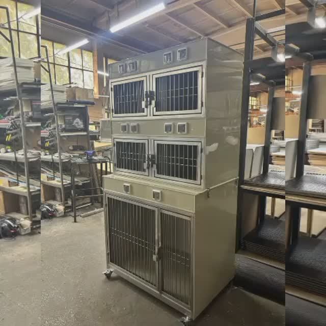 Модуль для ветеринарного стационара 5 клеток 3 яруса