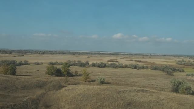 Петров Вал - Волгоград - вид из окна поезда (железные дороги России).