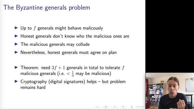 Distributed Systems 2.2： The Byzantine generals problem