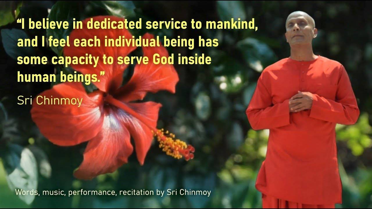 "I believe in dedicated service to mankind" | Words, reciting and music by Sri Chinmoy