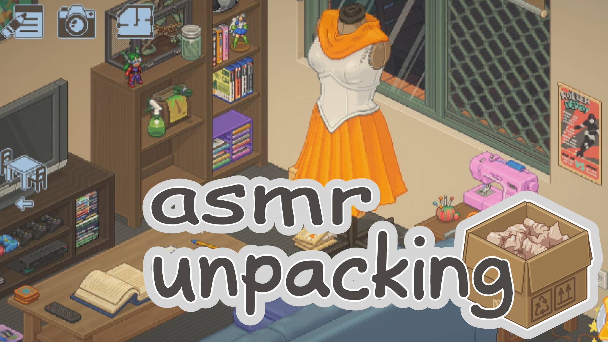 • АСМР • Играем в игру Unpacking #4 • Распаковываем вещи • Шепот и жвачка для ваших мурашек •