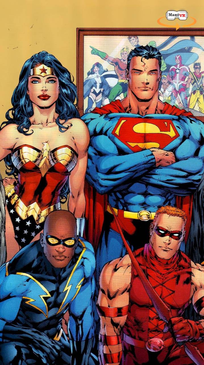 Лига справедливости. Тест проверь внимательность. Сложное задание. Найди отличия.