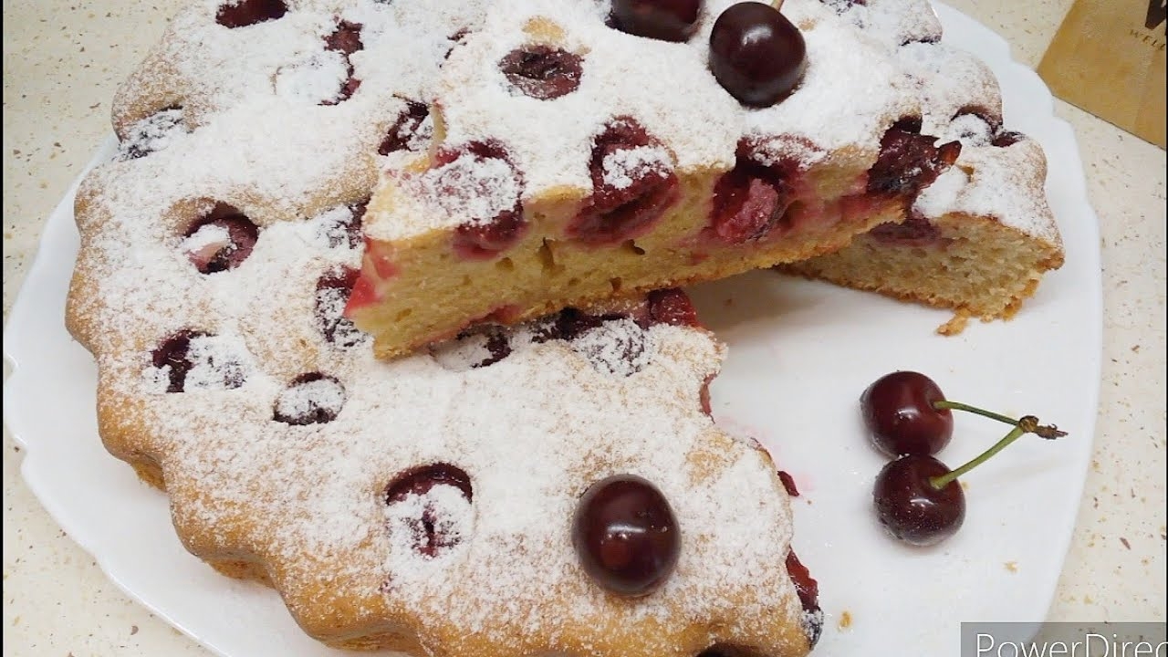 Вишнёвый пирог! Мягкий и пушистый!