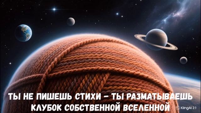 Ты не пишешь стихи...