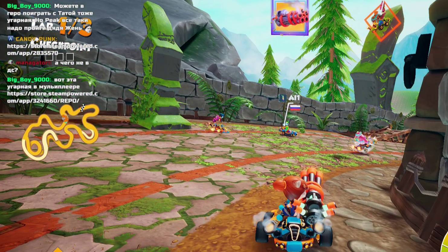 The Karters 2: по полной гоняем с Татой, игра прикольная, драйвовая.