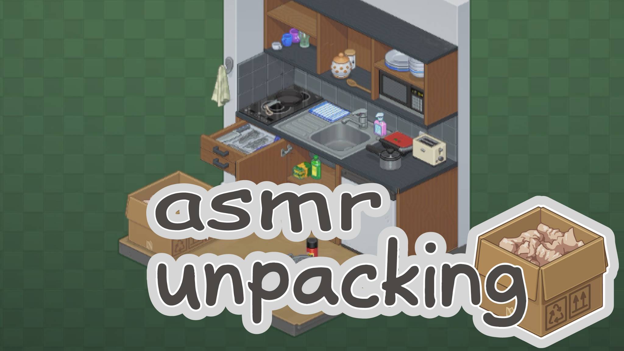 • АСМР • Играем в игру Unpacking #3 • Распаковываем вещи • Шепот и жвачка для ваших мурашек •