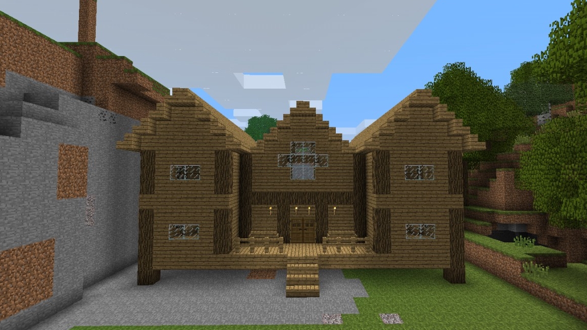 выживание в майнкрафте наконец я дастройл дом