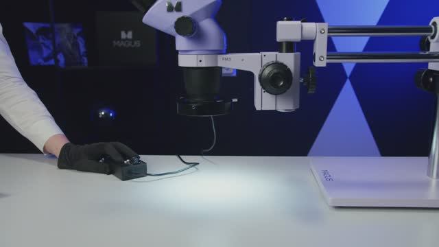 Кольцевой осветитель с включением по секторам MAGUS LED 144-S4 – установка и использование