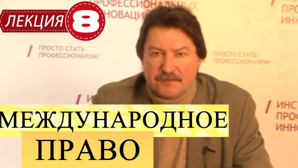 Международное публичное право. Лекция 8. Принципы международного права. Часть 3.
