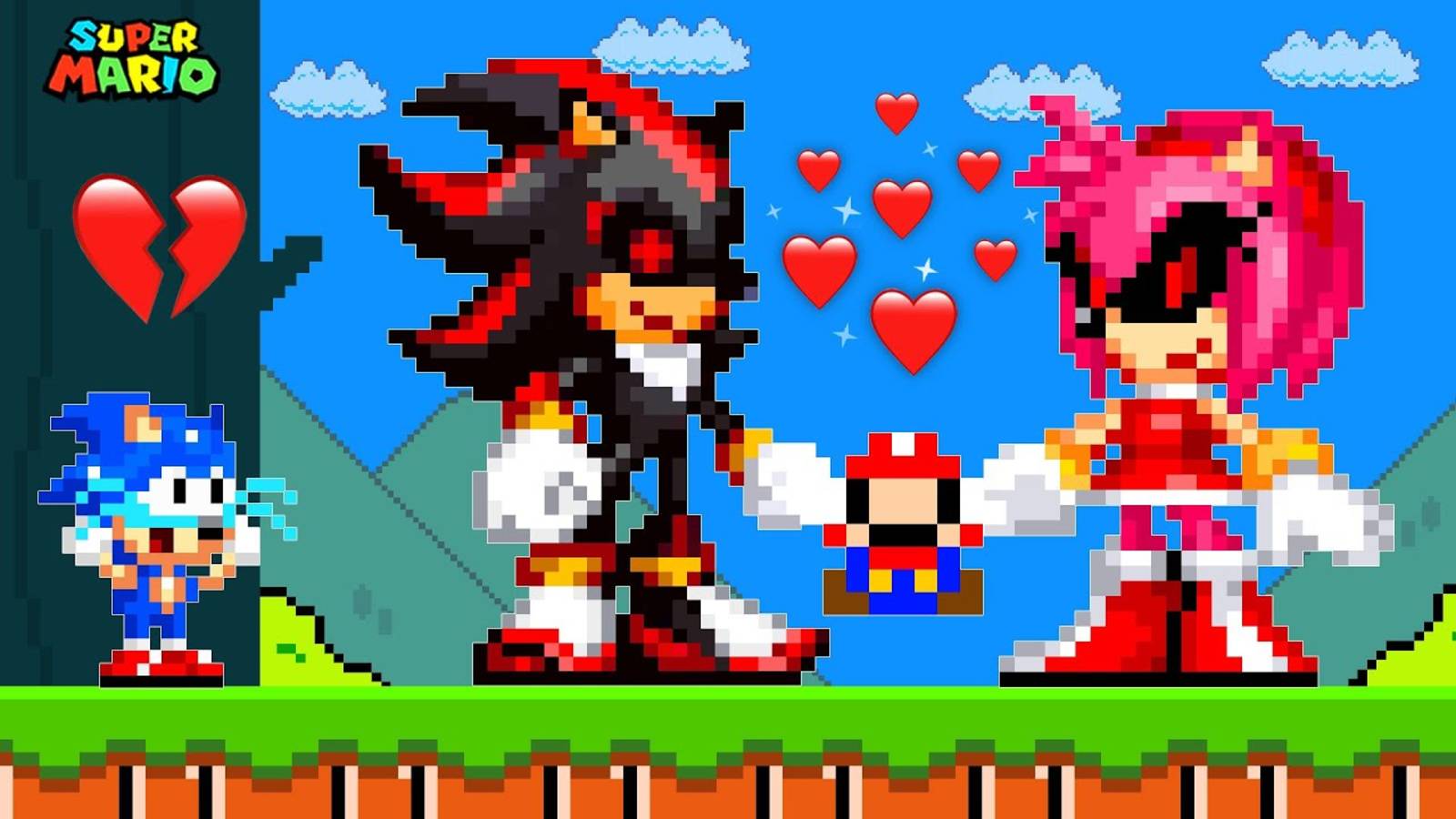 СЕМЬЯ ТЕНЕЙ УСЫНОВИЛА МАРИО! 😱 А МАЛЫША СОНИКА БРОСИЛИ...