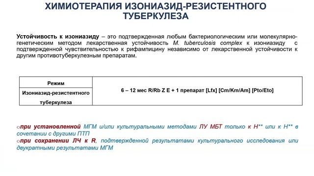 Новые подходы к лечению туберкулеза у взрослых в соответствии с актуальными клин.рек.